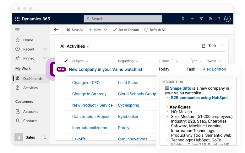 CRM Connector ⏐ Integrate Vainu With Your CRM ⏐ Vainu